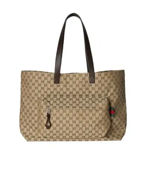 Gucci Large Monogram Tote Bag - Beige/ebony