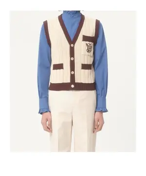 Valentino Garavani V-neck Sleeveless Knitted Vest