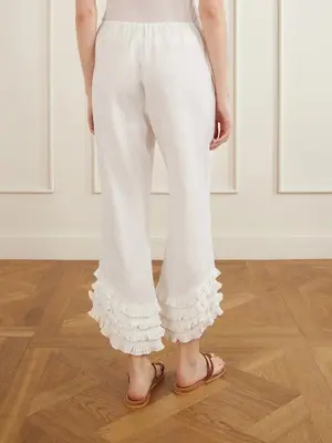 Posse Ruffled Hem Casual Pants