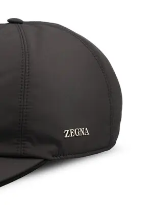 Zegna Embroidered Baseball Cap - Black