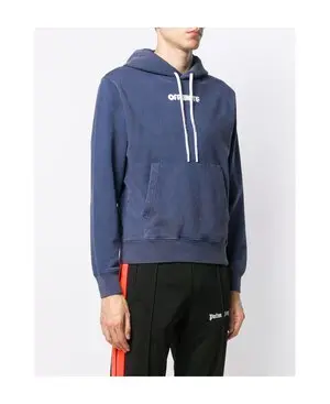 Off-White Logo Printed Hooded Sweater