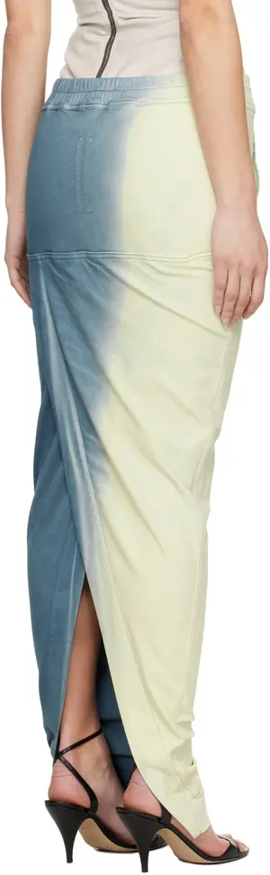 Rick Owens Drawstring Maxi Skirt - Toothpaste Color