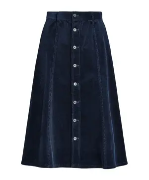 Ralph Lauren Corduroy A-line Midi Skirt