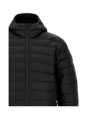 Canada Goose Stratus Tonal Label Hooded Jacket - Black