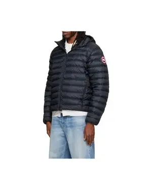 Canada Goose Stratus Tonal Label Hooded Jacket - Black