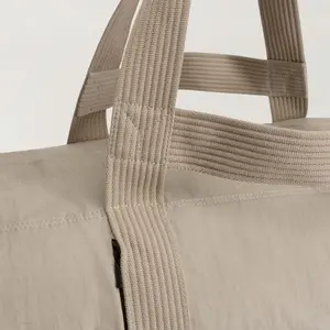 Y3 Crinkle Nylon Duffle Bag - Light Brown