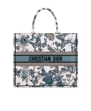 Dior Large Book Tote - Gray
