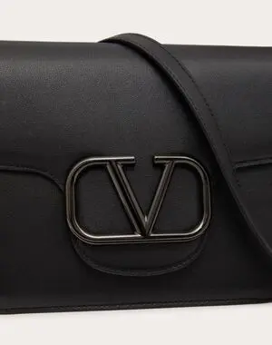 Valentino Garavani Vlogo Plaque Foldover Top Shoulder Bag