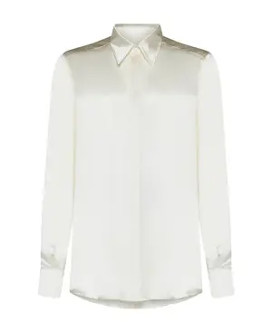 Dolce & Gabbana Long-sleeved Silk Shirt