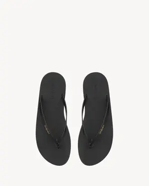 Saint Laurent Logo Lettering Thong Sandals