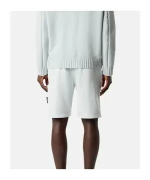 Stone Island Drawstring Fleece Shorts - Sky-blue