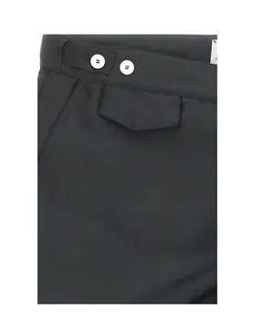 VIVIENNE WESTWOOD Orb-embroidered Mid-rise Bermuda Shorts - Black