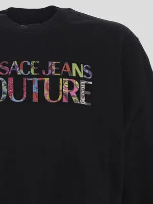 Versace Printed Round Neck Sweater