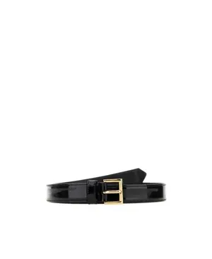 Prada Logo Plaque Belt - Black
