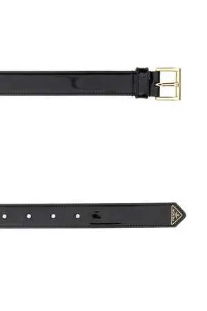 Prada Logo Plaque Belt