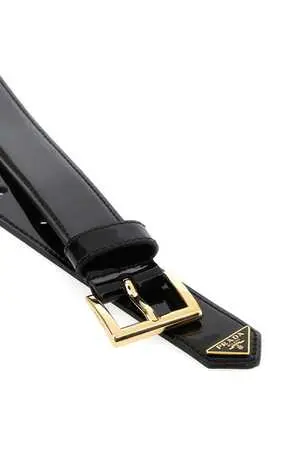 Prada Logo Plaque Belt
