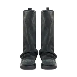 Attico Combat Boots - Grey