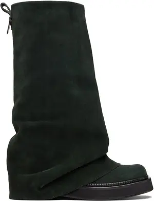 Attico Combat Boots - Grey