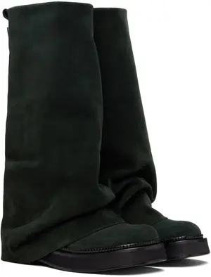 Attico Combat Boots - Grey