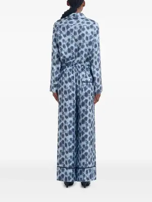 Marni Printed Wide-leg Trousers