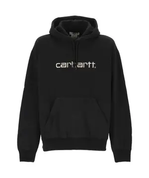 Junya Watanabe Logo-embroidered Hoodie - Black