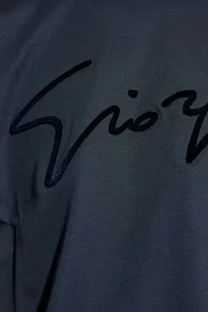 Giorgio Armani Short-sleeved Crewneck T-shirt - Blue