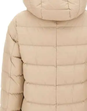 Herno Zip-up Hooded Down Jacket - Nude
