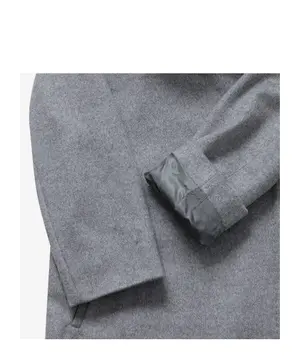 Max Mara Hooded Coat With Fur Trim - Gray