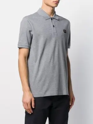 PAUL  SHARK Polo Shirt With Logo Sticker Cloth