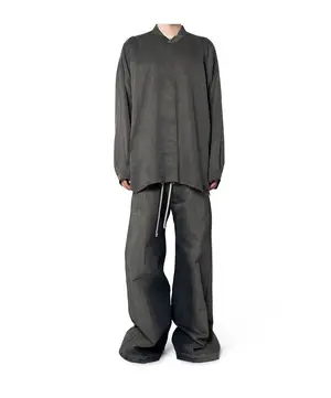 Rick Owens Wide Leg Drawstring Pants - Black