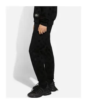 Dolce & Gabbana Monogram-embossed Cotton Track Pants