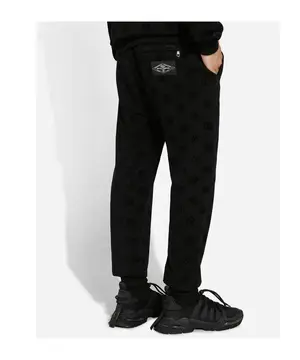 Dolce & Gabbana Monogram-embossed Cotton Track Pants