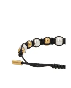 Alexander McQueen Skull And Pearl Bracelet