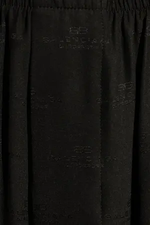 Balenciaga Logo Detailed Pleated Trousers