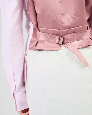 Prada High Waist Maxi Skirt With Embroidered Logo - Ivory