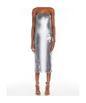 Sportmax Stemma Sequin Embellished Strapless Midi Dress