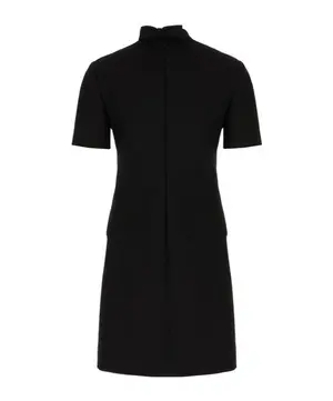 Valentino Garavani Short Sleeve Dress With Logo Detail