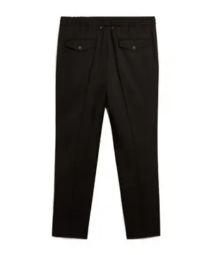 GOLDEN GOOSE Logo Plaque Straight Leg Trousers