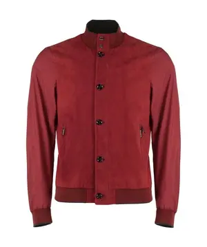 MOORER Mezzano Button-up Bomber Jacket