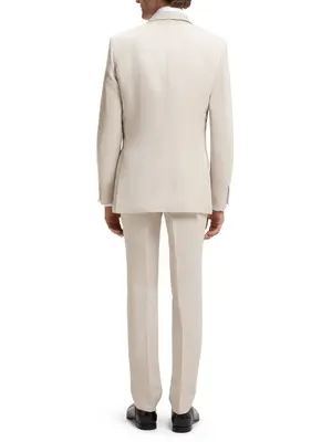 Hugo Boss Double-breasted Tailored Blazer - White
