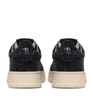 AUTRY Dallas Low Glittered Sneakers - Black