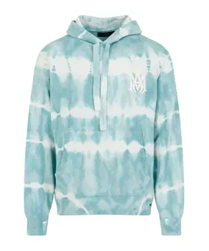 Amiri Tie-dye Embroidered Logo Hooded Sweater