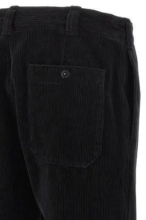 Stone Island Corduroy Cargo Trousers - Black