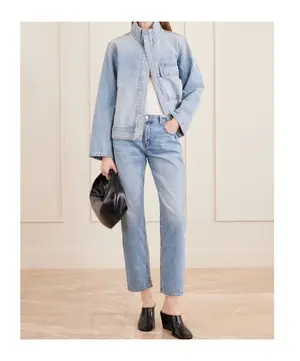 NILI LOTAN Marilou Denim Jacket - Blue
