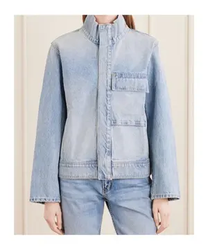 NILI LOTAN Marilou Denim Jacket - Blue