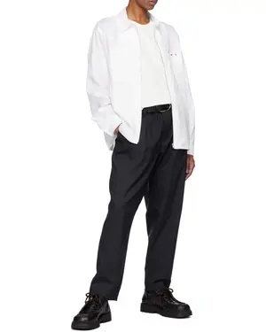 Marni Logo Printed Long-sleeved Zipped Shirt - White