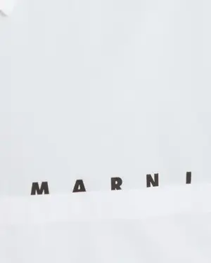 Marni Logo Printed Long-sleeved Zipped Shirt