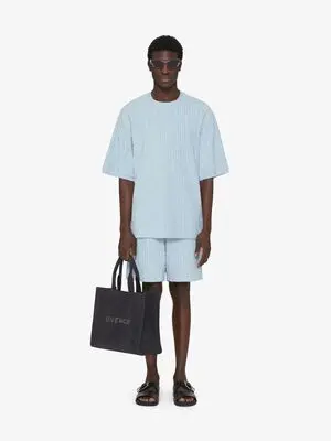 Givenchy Towelling 4g Short Sleeve T-shirt - Sky-blue
