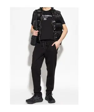 Dolce & Gabbana Dolce Gabbana Elastic Waist Sweatpants - Black