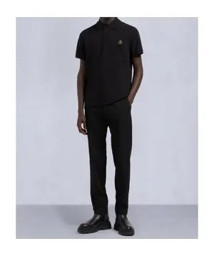 Moose Knuckles Logo Patch Short-sleeved Polo Shirt
